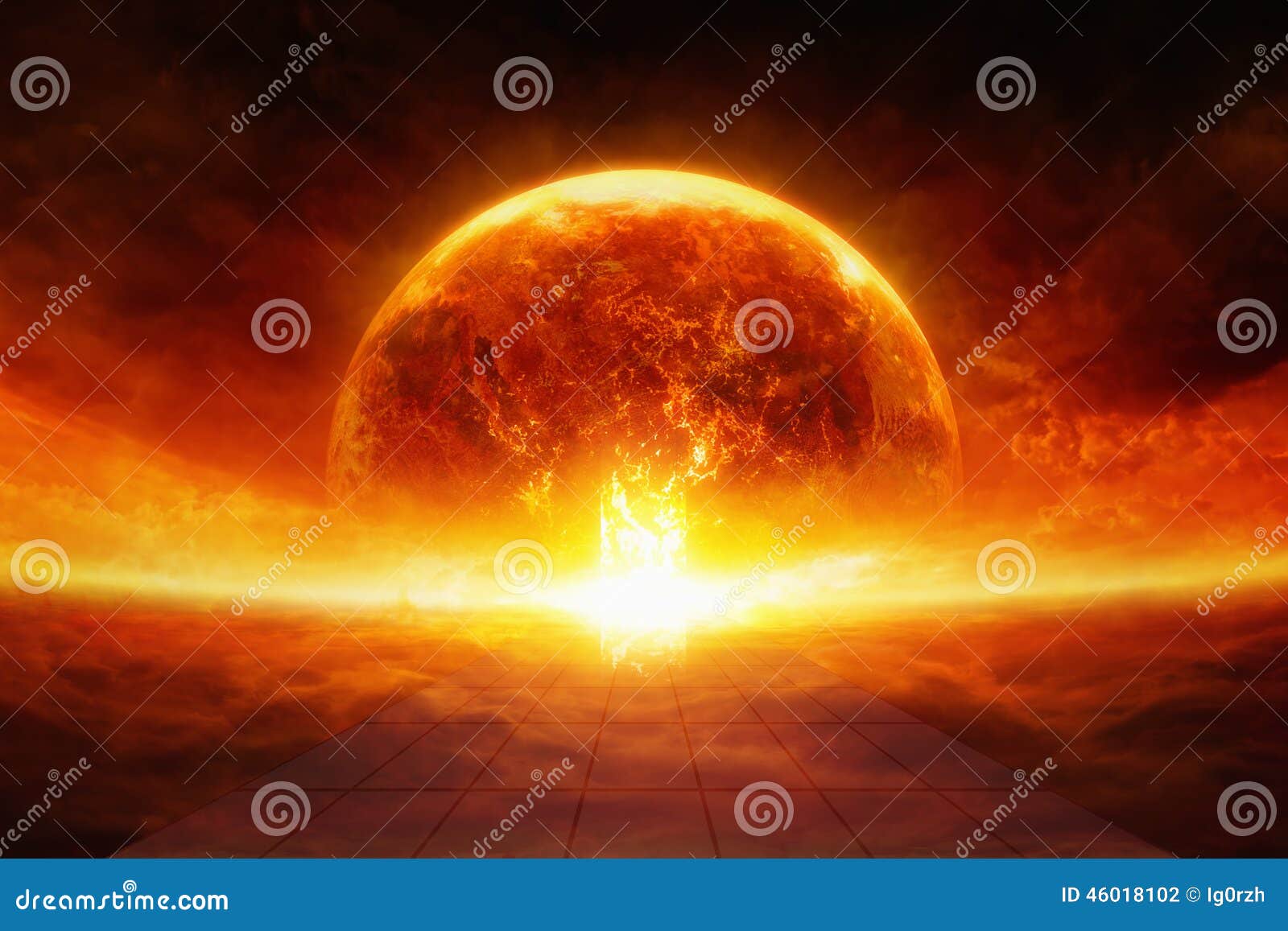 Tierra en infierno foto de archivo. Imagen de religioso - 46018102