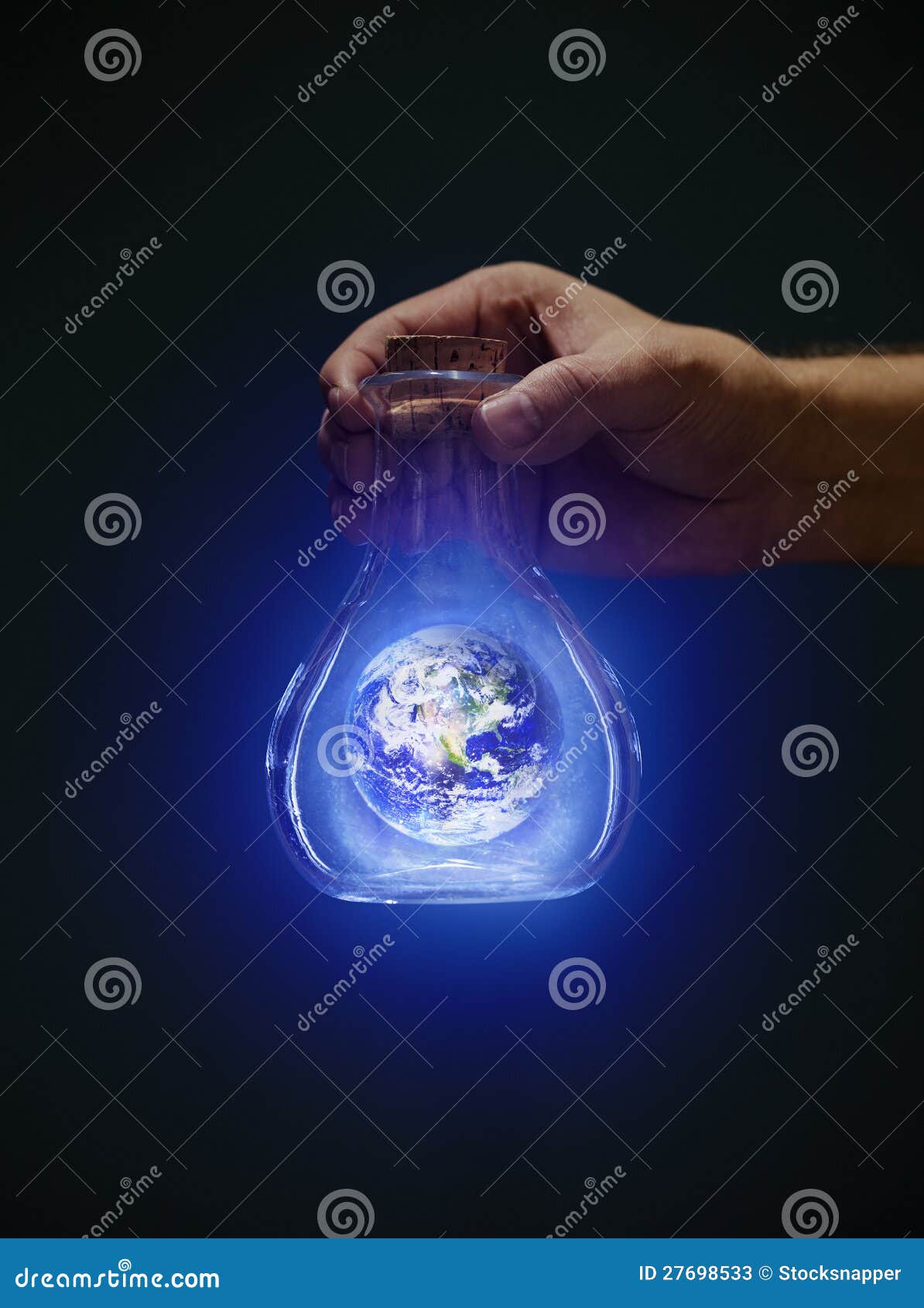 Tierra en una botella imagen de archivo. Imagen de calentamiento - 27698533