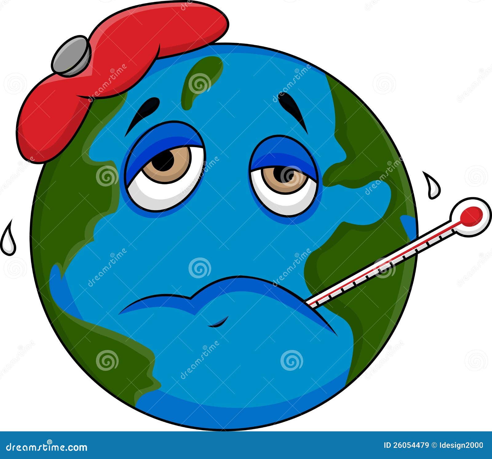 Tierra enferma stock de ilustración. Ilustración de ambiente - 26054479