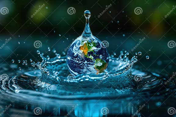 Tierra Incrustada En Una Gota De Agua Un Mundo Diminuto Encapsulado En ... Tierra Incrustada En Una Gota De Agua Un Mundo Diminuto Encapsulado En ...