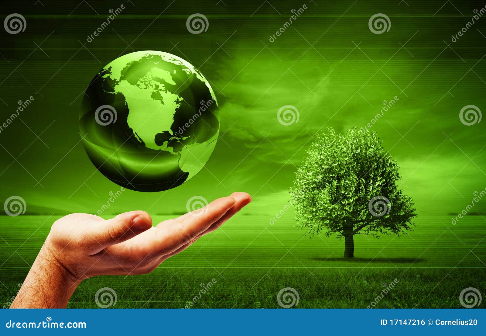 Tierra verde stock de ilustración. Ilustración de humano - 17147216