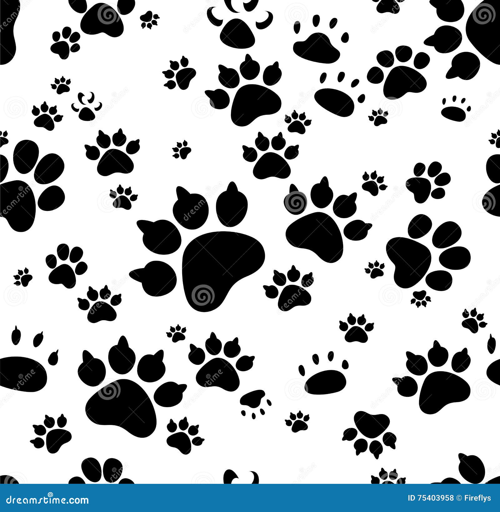 Tiertatzen Vektor vektor abbildung. Illustration von dekor - 75403958