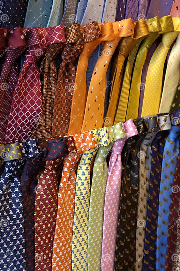 Ties stock image. Image of items, motif, multi, vertical - 6024949