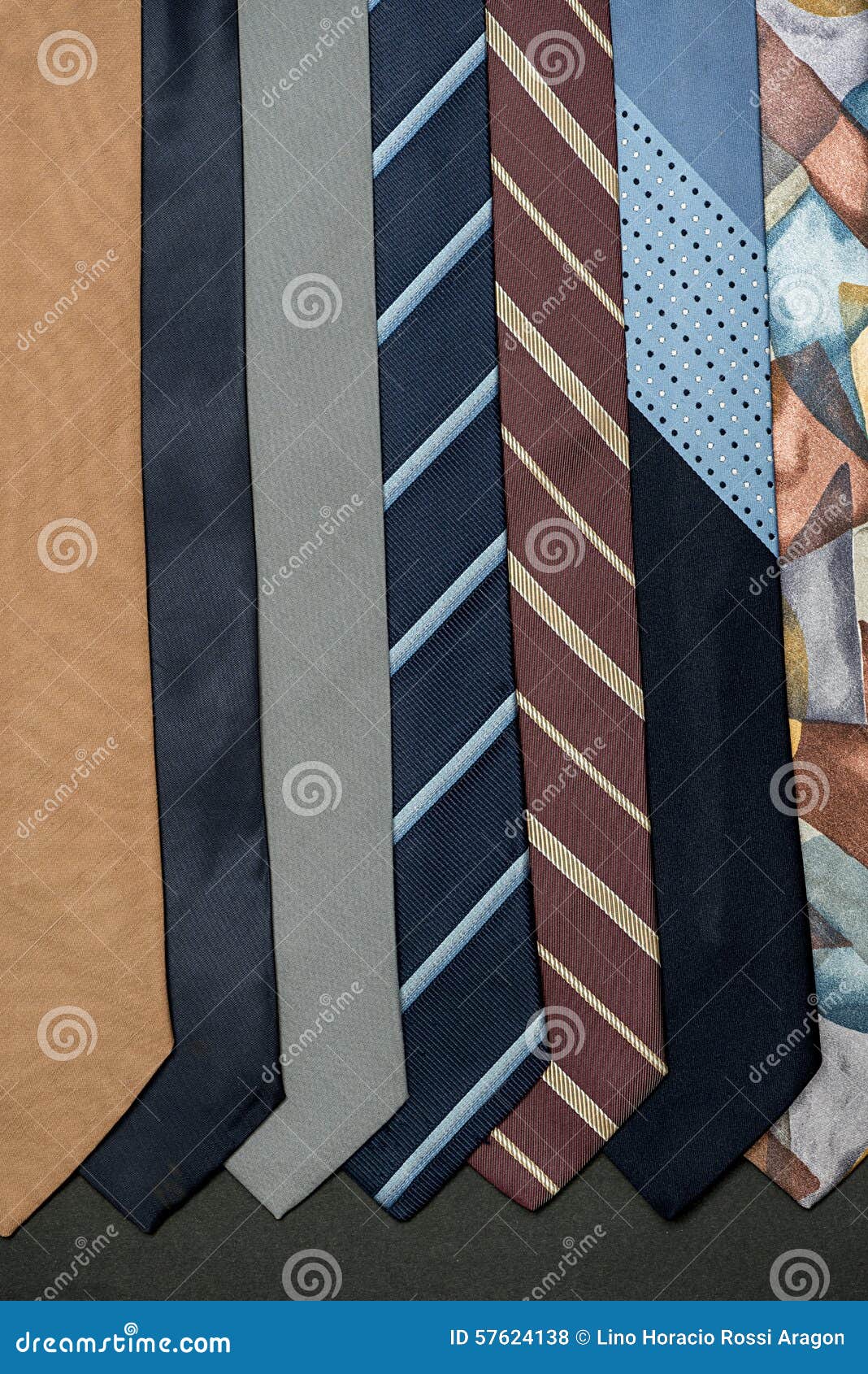 Ties of different colors stock photo. Image of colors - 57624138