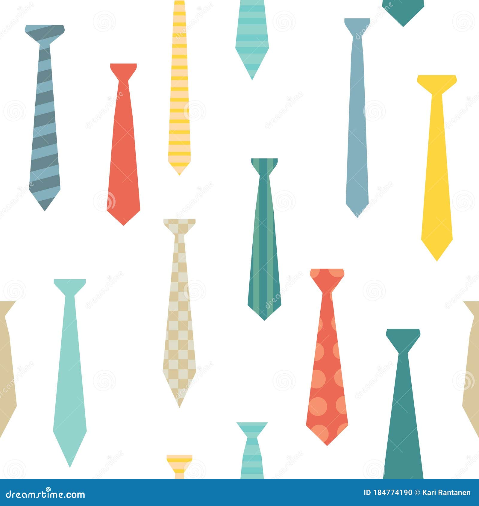 Ties Seamless Pattern Texture Stock Vector - Illustration of male ...