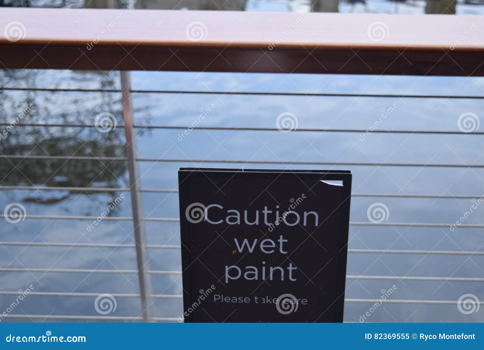 Black caution sign stock image. Image of caution, bridge - 82369555