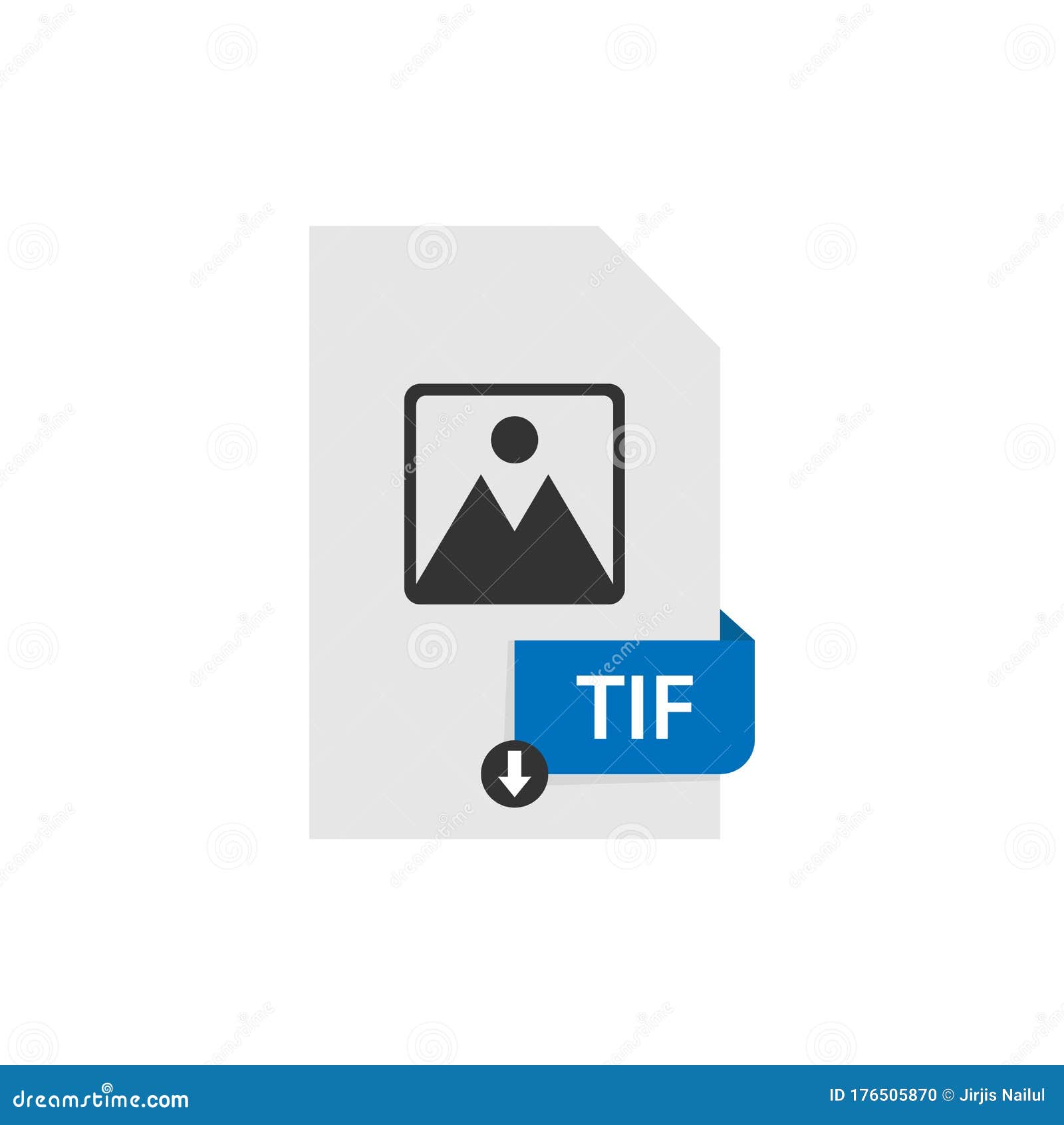 TIF Download File Format Vector Stock Vector - Illustration of graphic ...