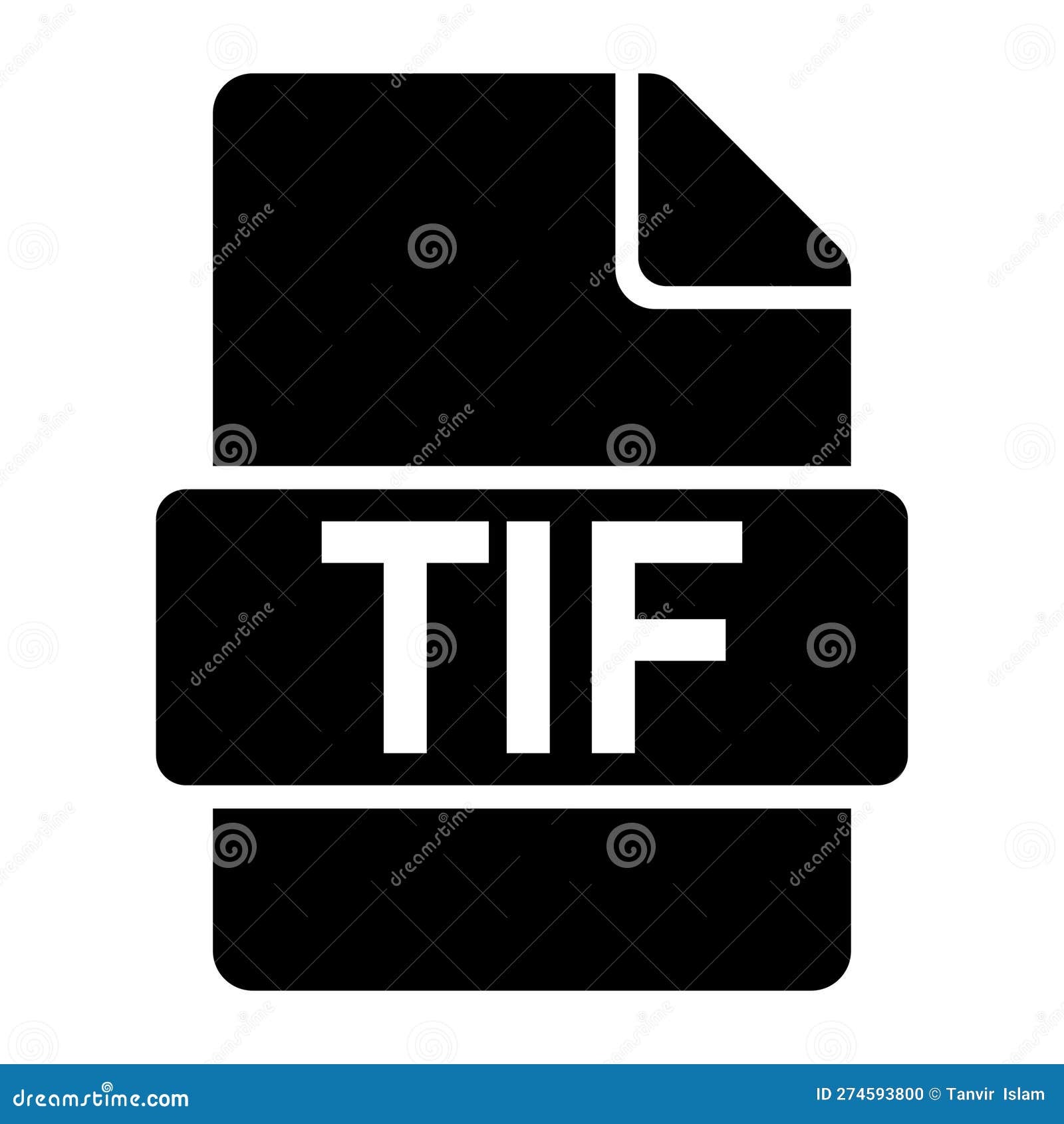 TIF File Format Icon stock vector. Illustration of bangladesh - 274593800