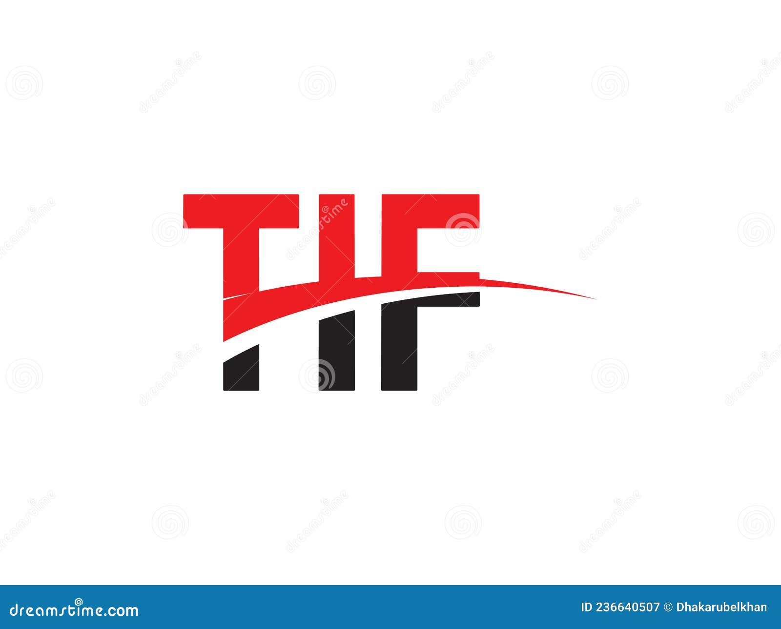 TIF Letter Initial Logo Design Vector Illustration Stock Vector ...