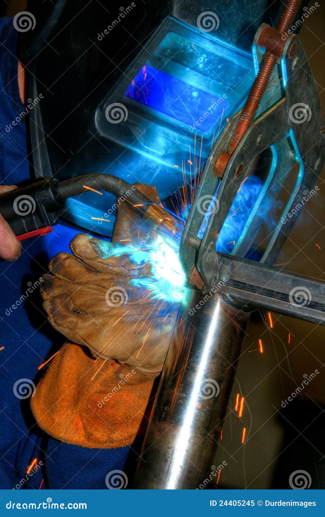 TIG Welding stock image. Image of mechanic, glove, welder - 24405245