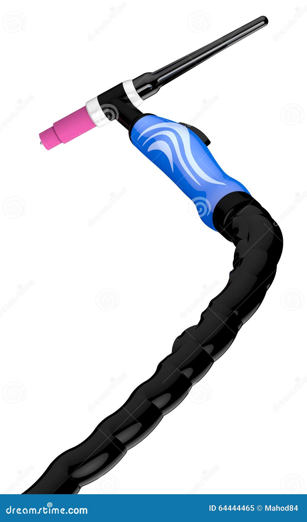 Tig Welding Handle on White Background. Stock Illustration ...