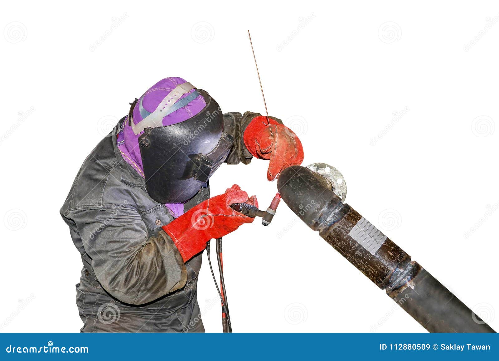 Tig welding man editorial stock image. Image of mirror - 112880509