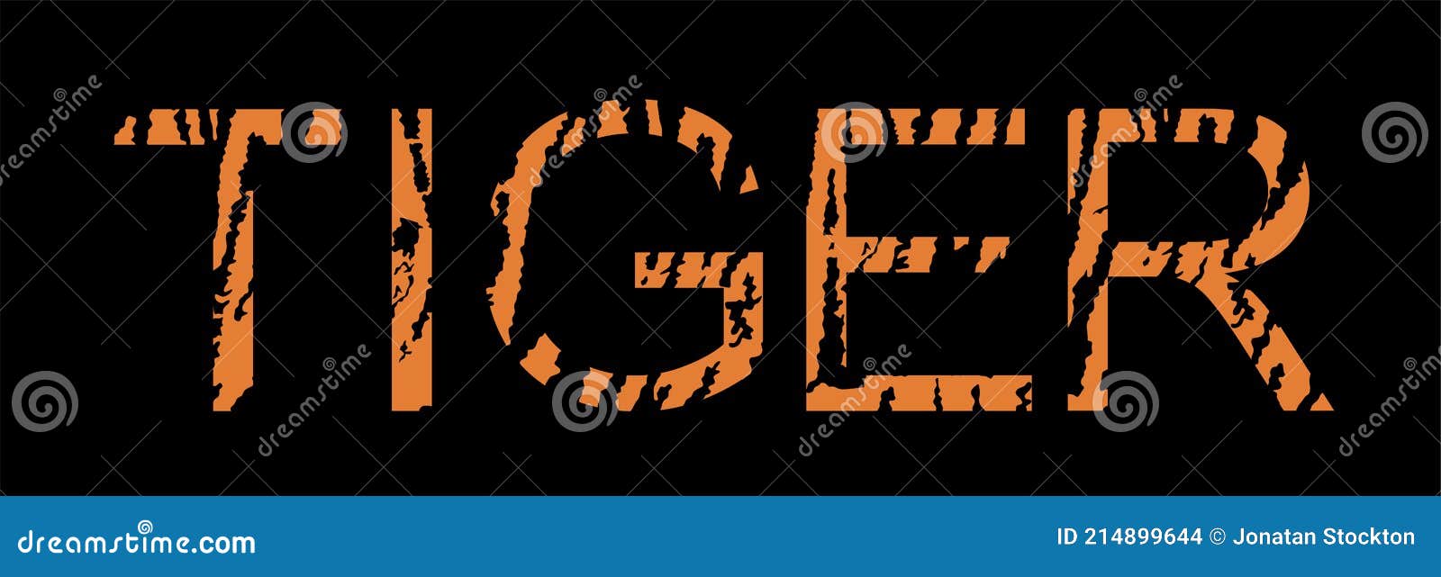 Word Tiger. Vector Zentangle Object For Coloring Stock Illustration ...