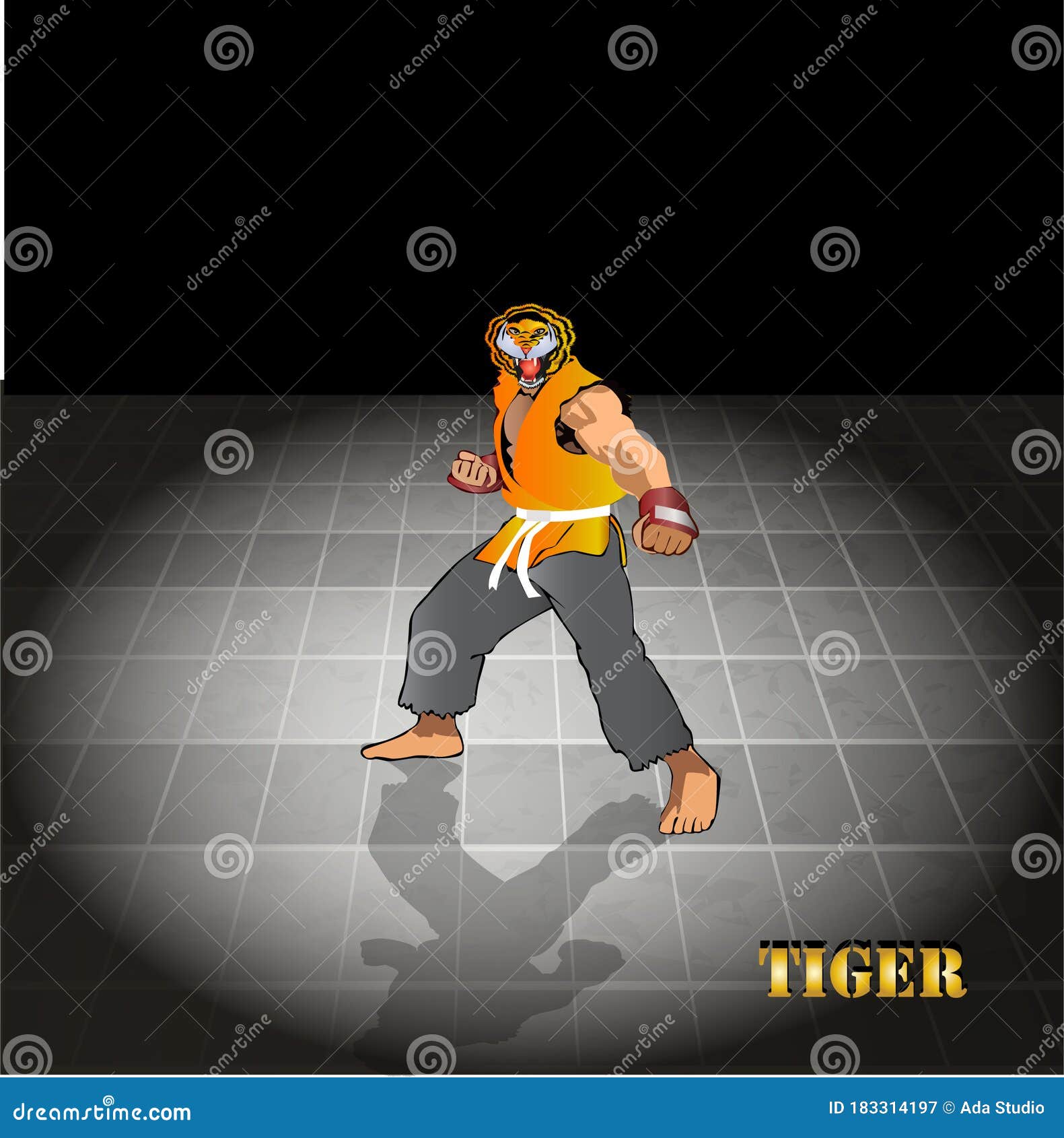 Tiger Fighter Tournament,vector Baswd,Eps10 File Type Stock Vector ...