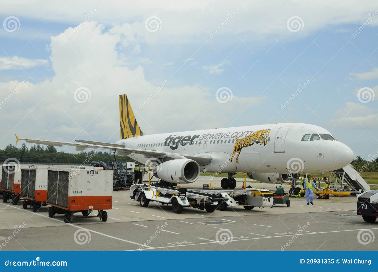 Tiger Airways plane editorial image. Image of airport - 20931335
