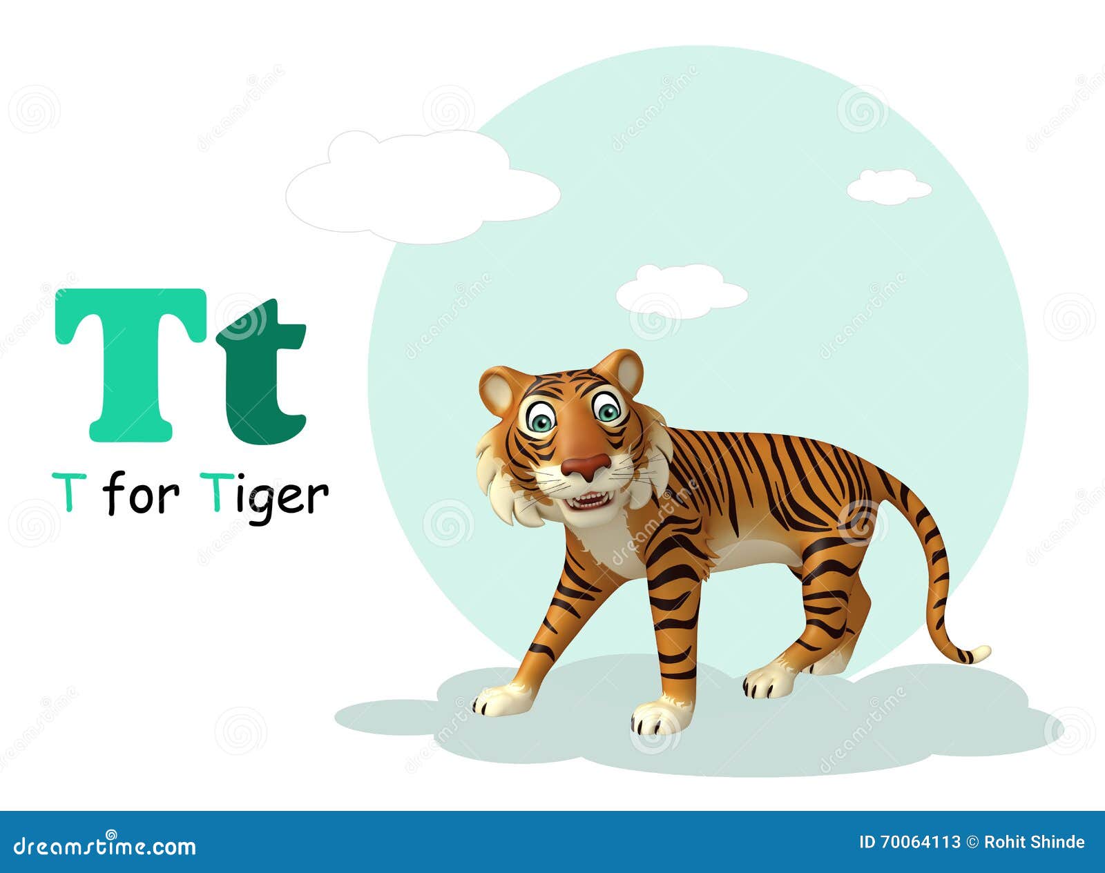 Tiger Alphabet Collection, Vector Art And Illustration | CartoonDealer ...