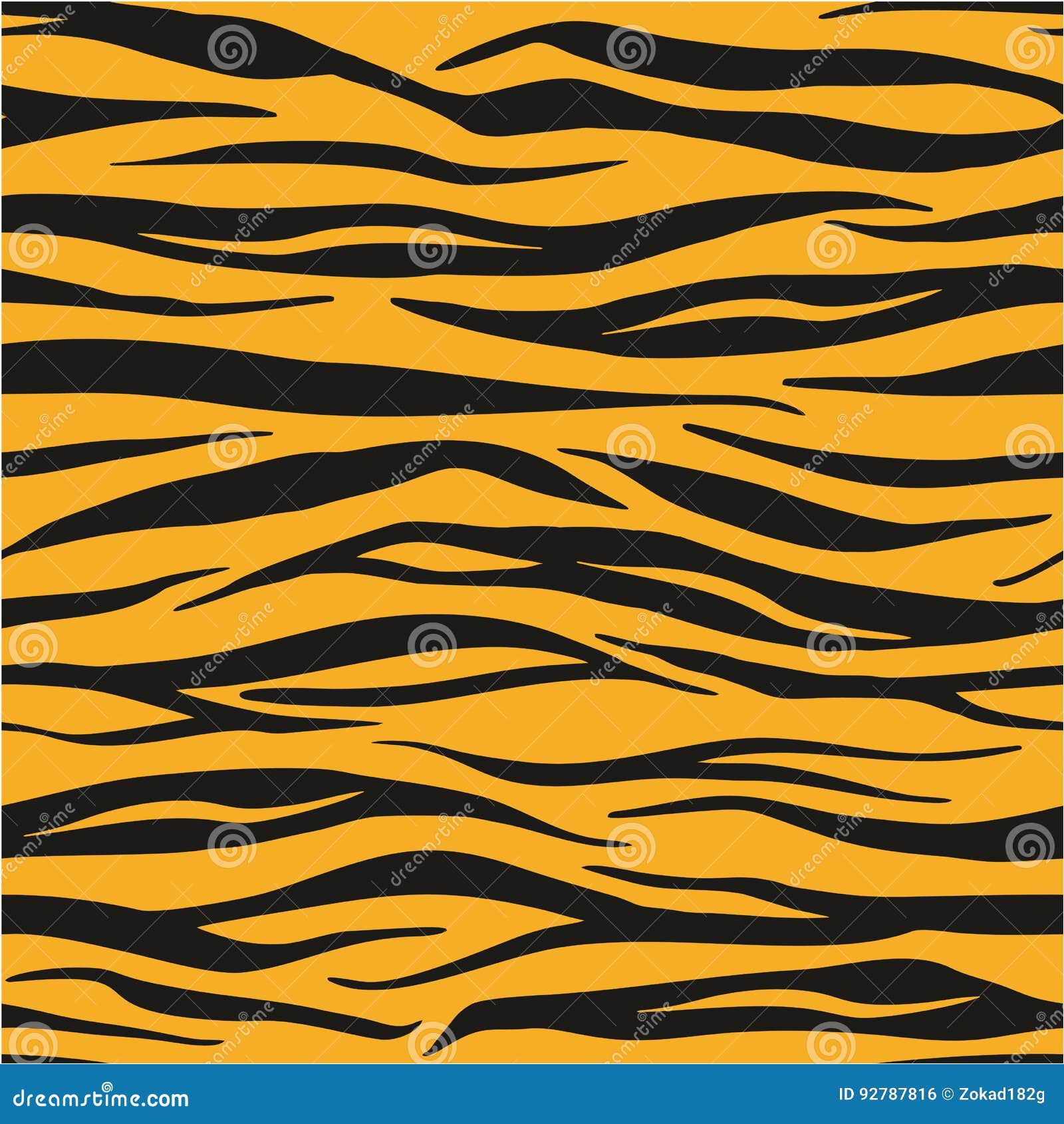 Tiger Animal Print Seamless Vector Pattern or Seamless Vector ...