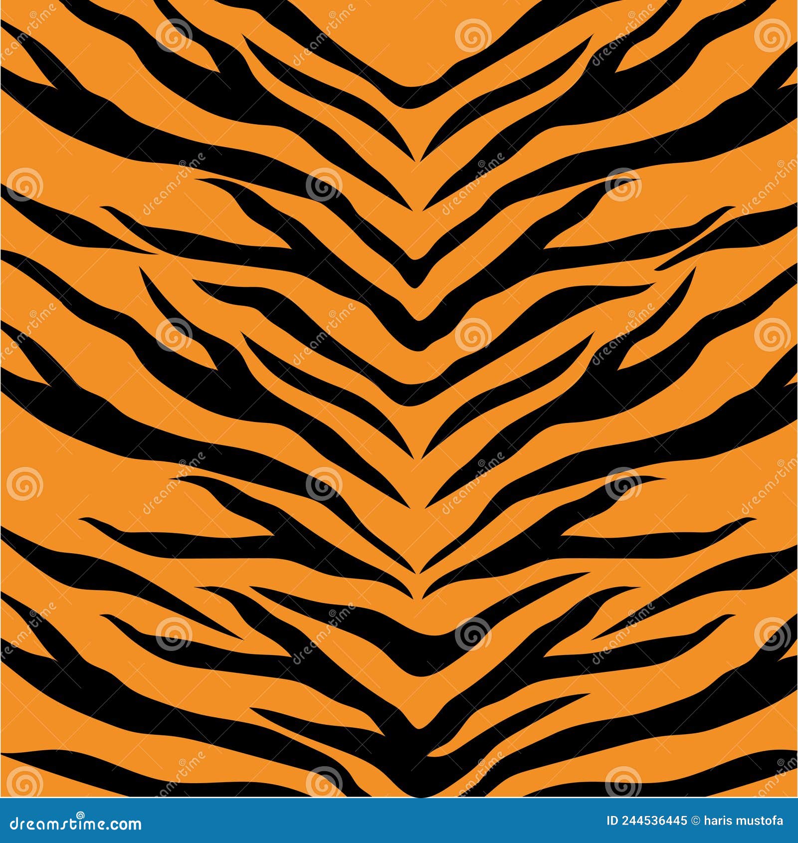 Tiger Animal Skin Background Vector Design Stock Vector - Illustration ...