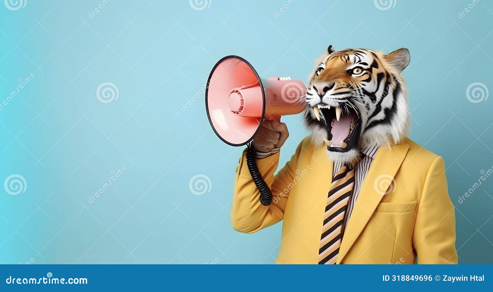 Tiger Warning Sign Vector Illustration | CartoonDealer.com #2833174
