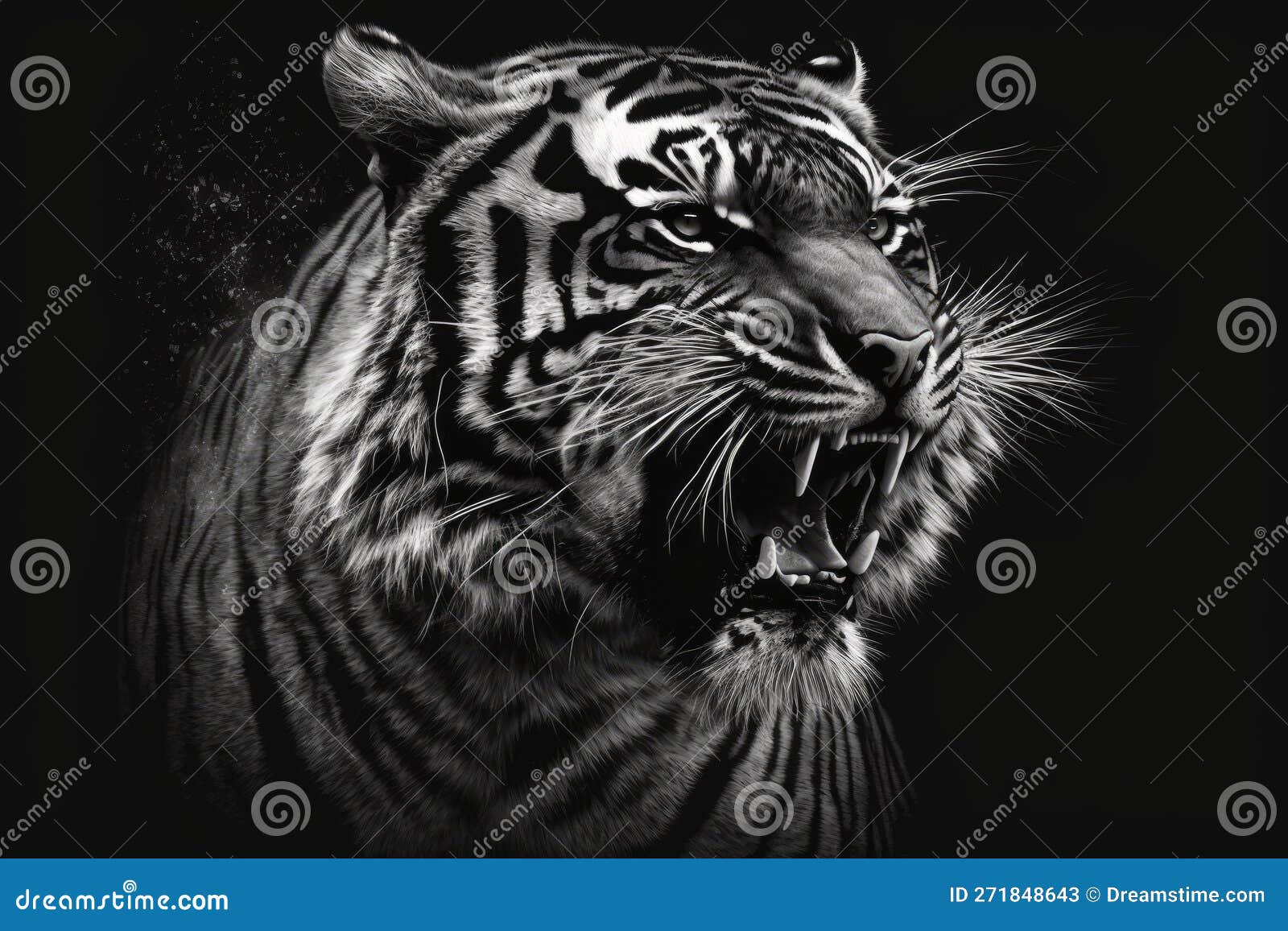 The Tiger As a Symbol of Rage in the Animal Kingdom Stock Illustration ...