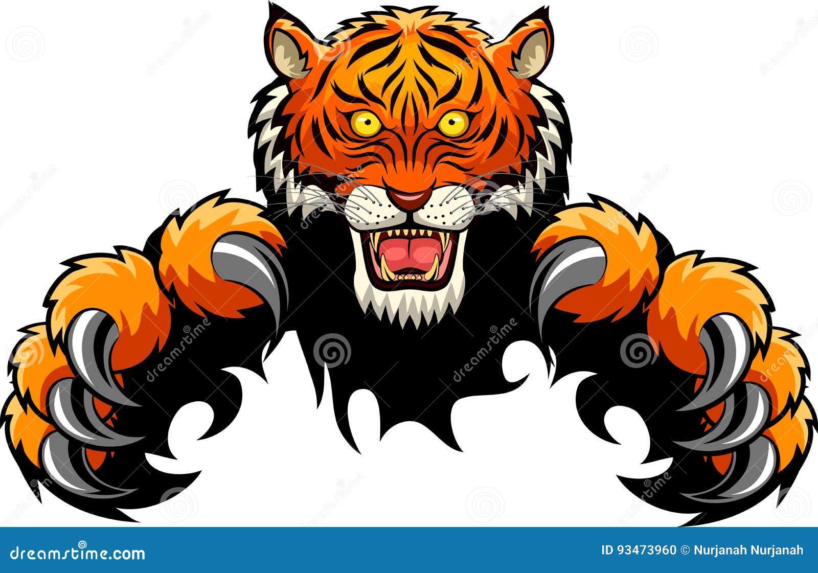 Tiger Attack Stock Photography | CartoonDealer.com #10762226