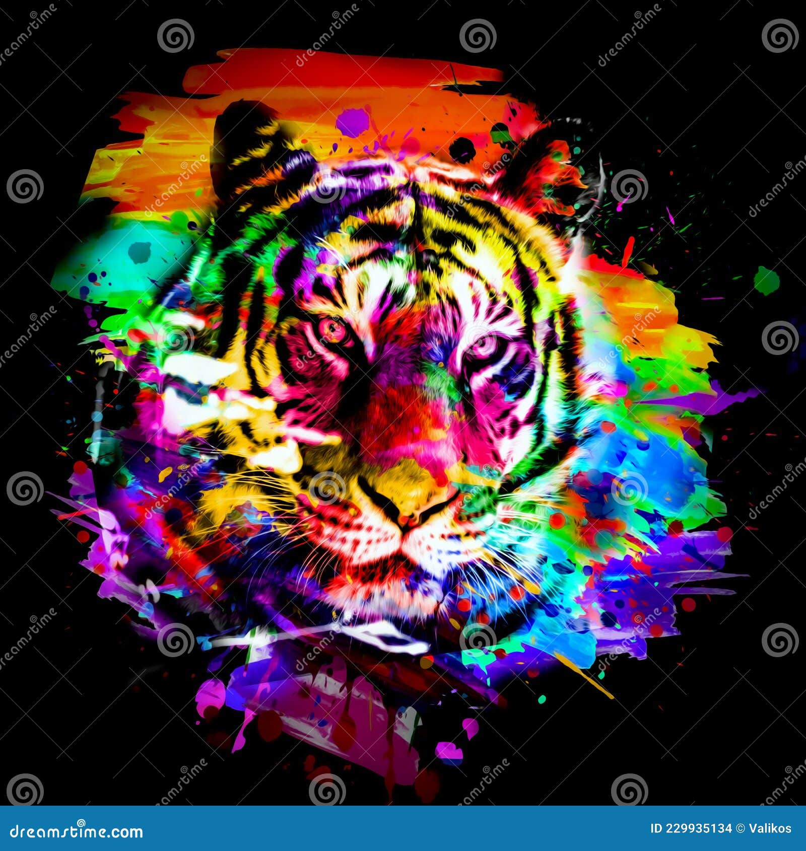Colorful Tiger Wallpaper