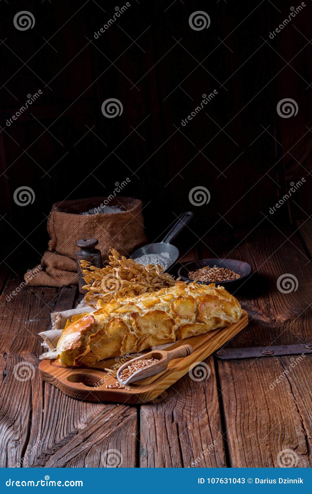 Tiger Bread Or Tiger Loaf Closeup. Also Known As Tiger Skin Bread ...