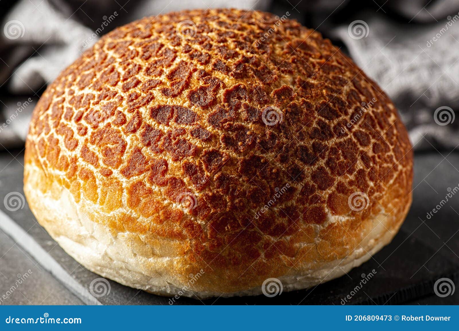 Tiger Bread Roll stock image. Image of nutrition, freshness - 206809473