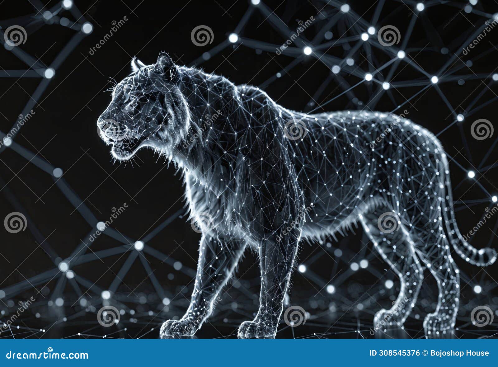 Tiger data line stock illustration. Illustration of darkness - 308545376