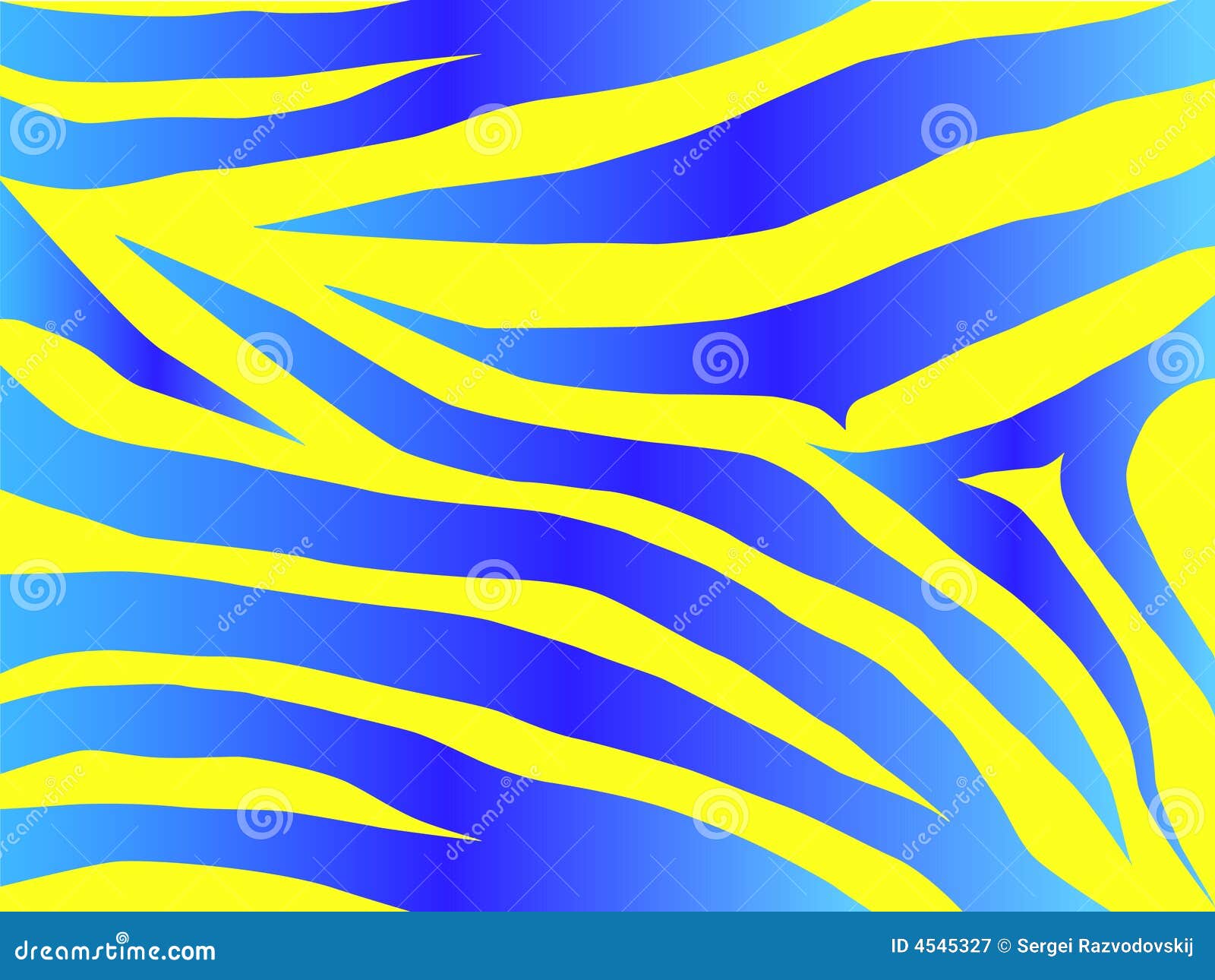Tiger design in blue stock vector. Illustration of camouflage - 4545327