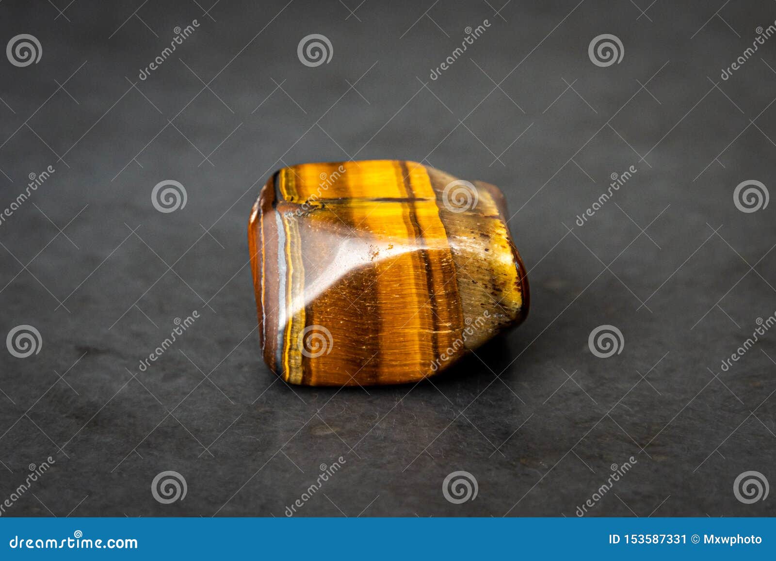 Tiger Eye Gemstone Beautiful Gemstone Shining in Yellow and Brown Stock ...
