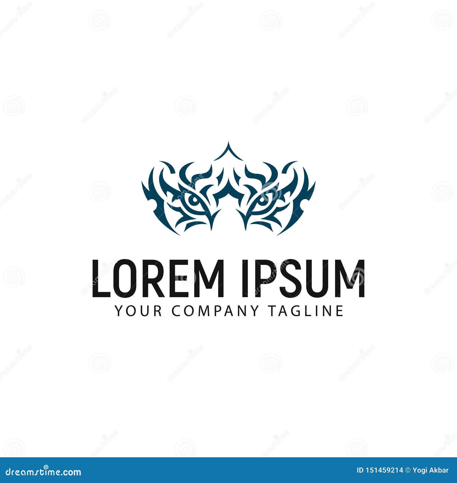Tiger Eye Logo Design Concept Template Stock Vector - Illustration of ...