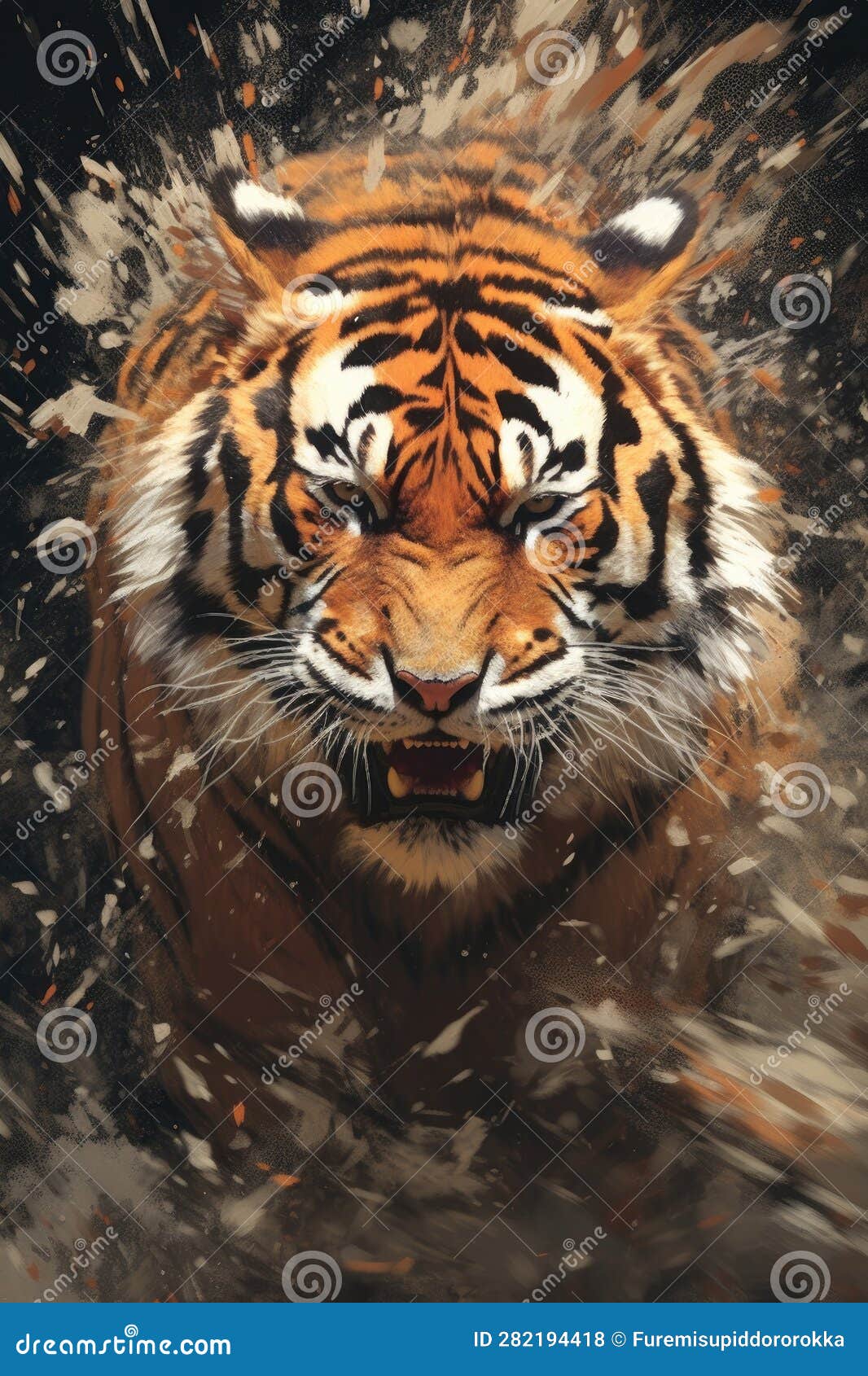 Tiger Form and Spirit through an Abstract Lens Dynamic and Expressive ...