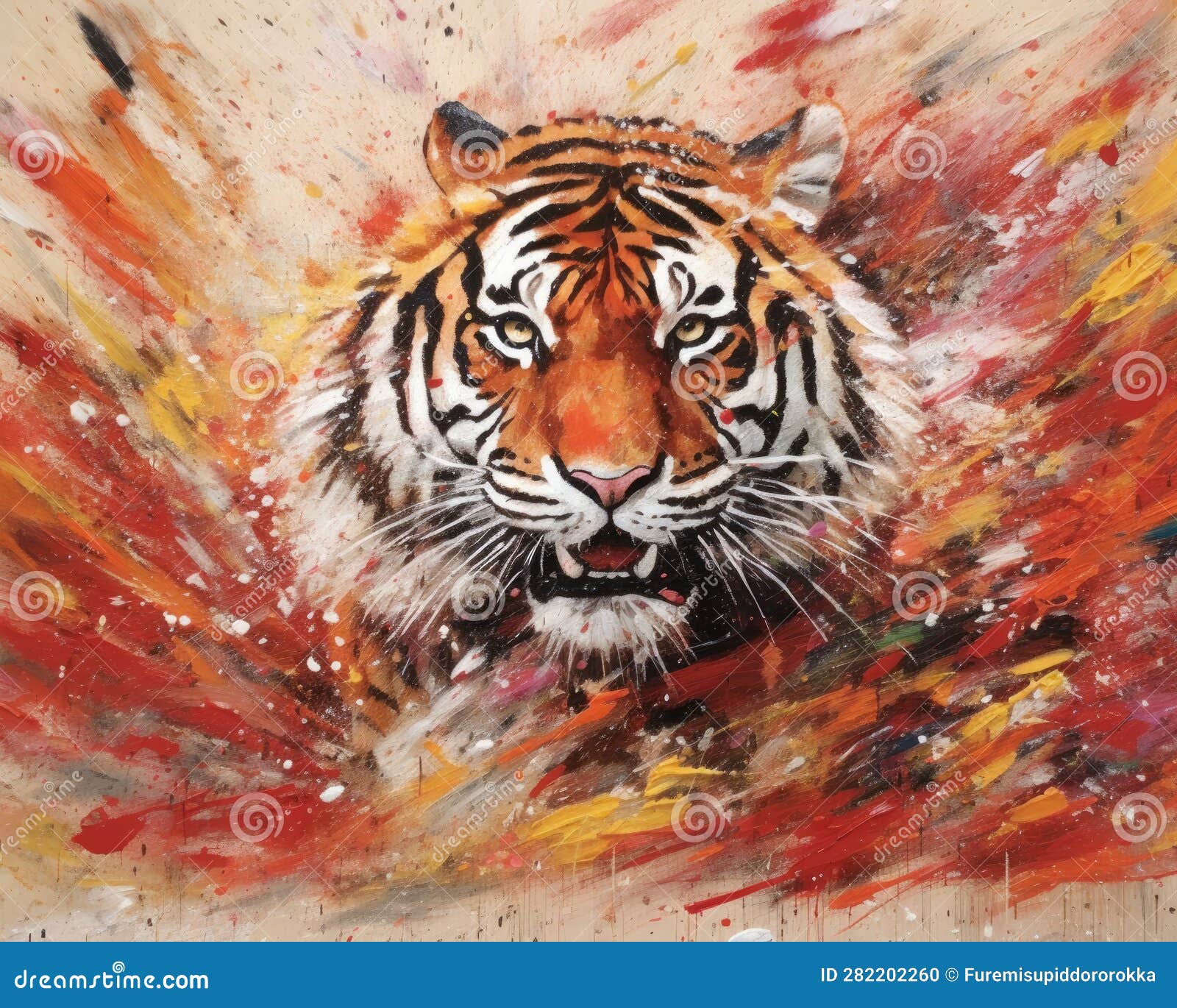 Tiger Form and Spirit through an Abstract Lens Dynamic and Expressive ...