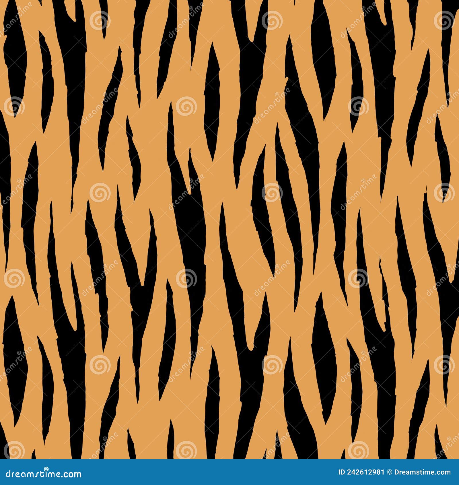 Tiger fur patter stock illustration. Illustration of tiger - 242612981