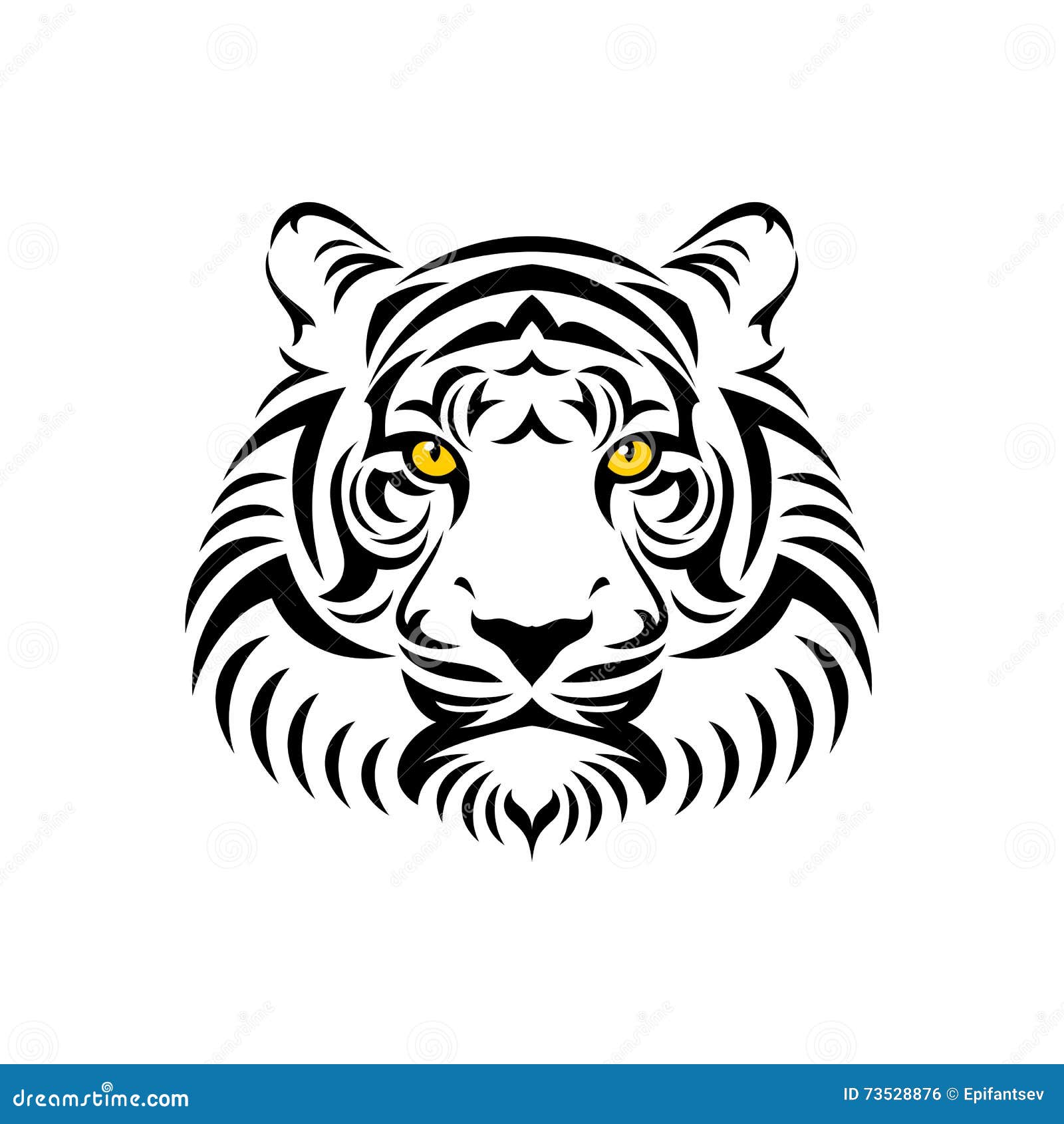 Tiger head illustration. stock vector. Illustration of branding - 73528876 Tiger head illustration. stock vector. Illustration of branding - 73528876
