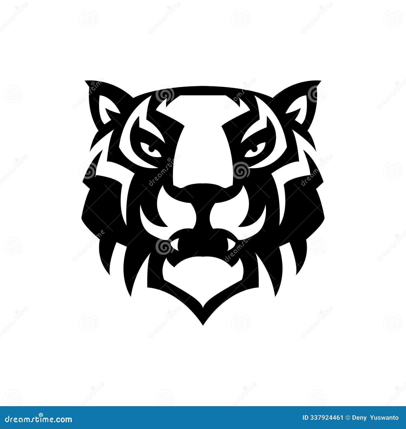 Tiger Head Logo Vector Design Template Basic RGB Stock Illustration ...