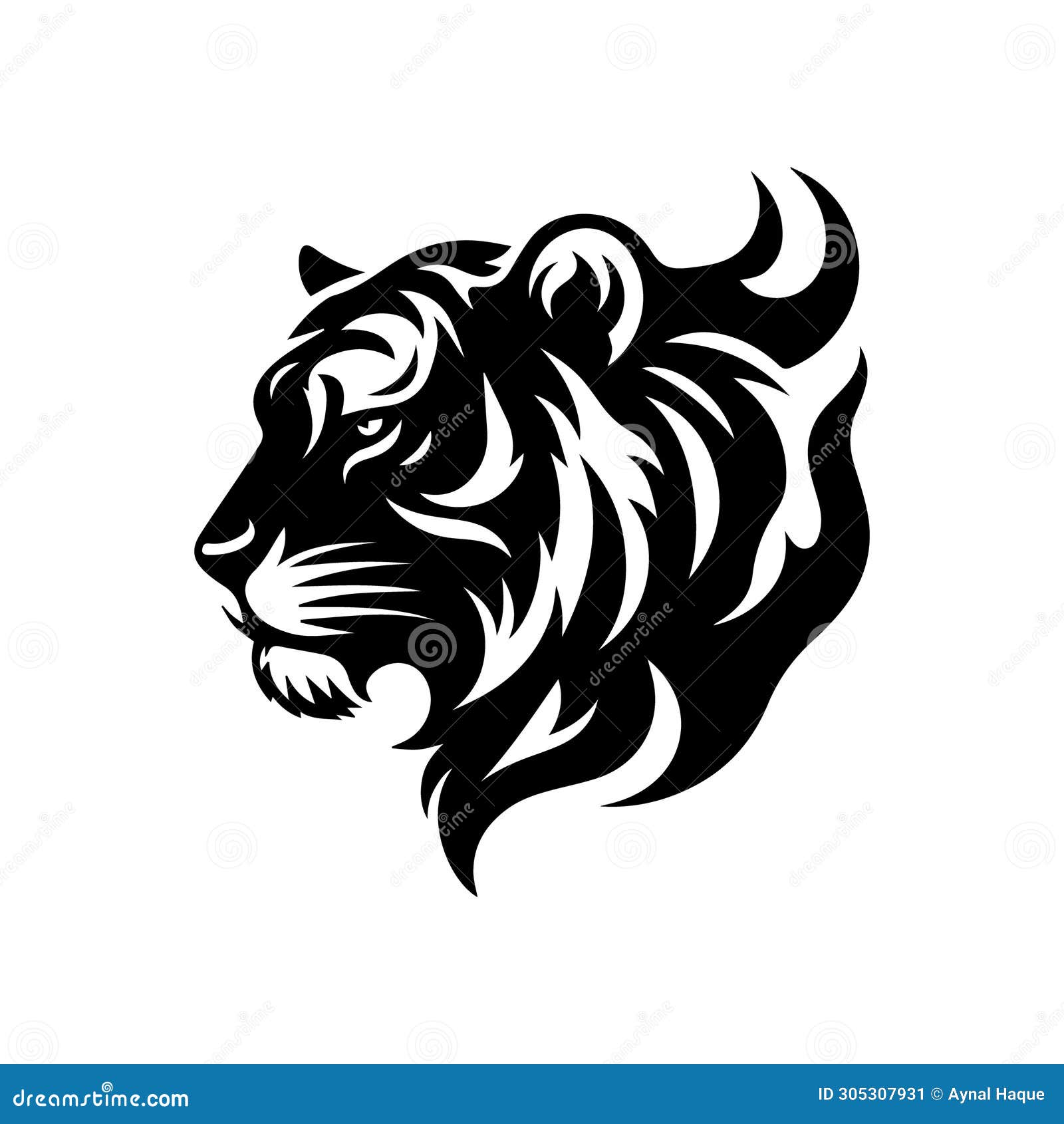 Tiger Head Vector Graphics Icon Stock Illustration - Illustration of ...