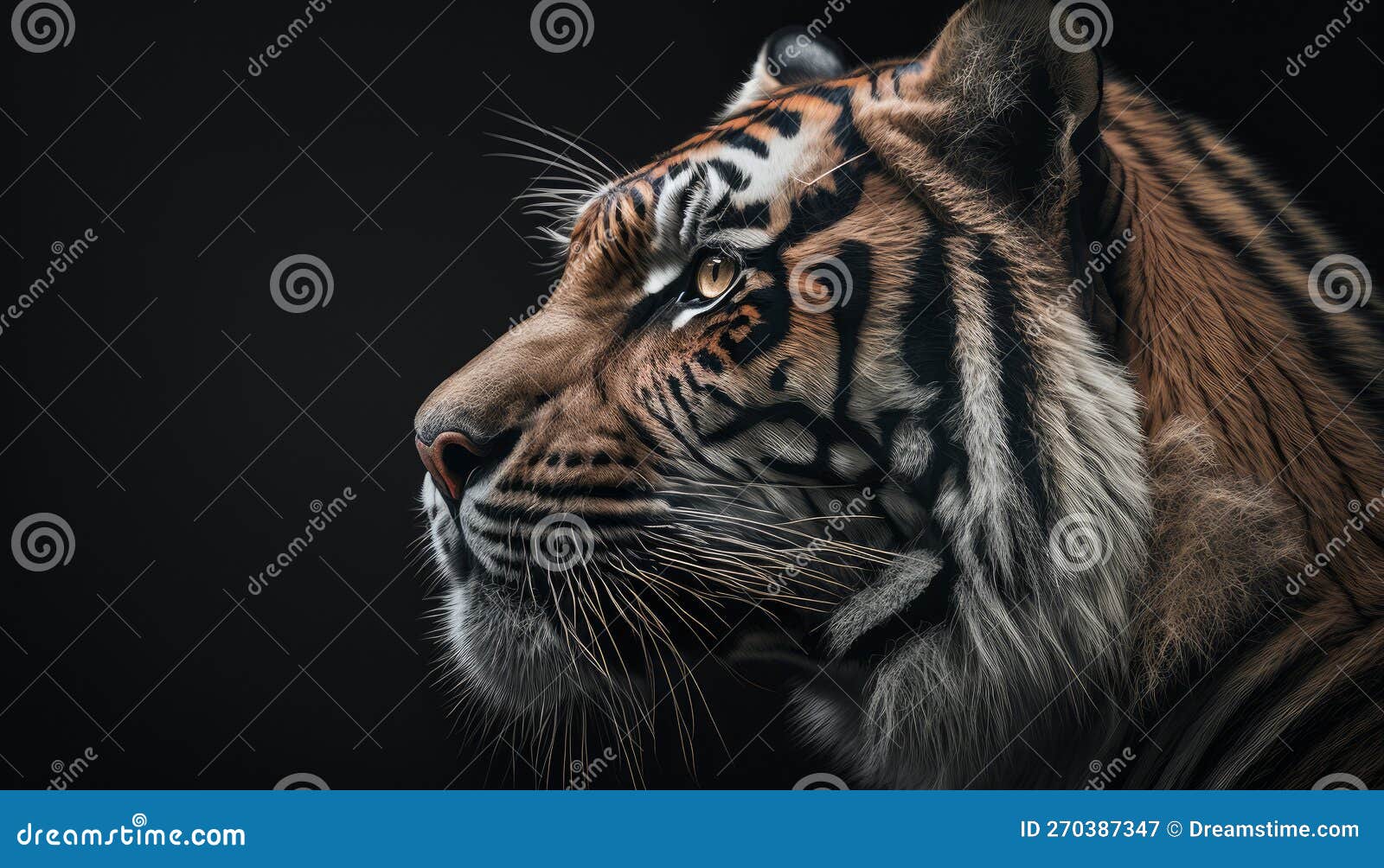 The Tiger in Hyper-realistic Representation Stock Illustration ...