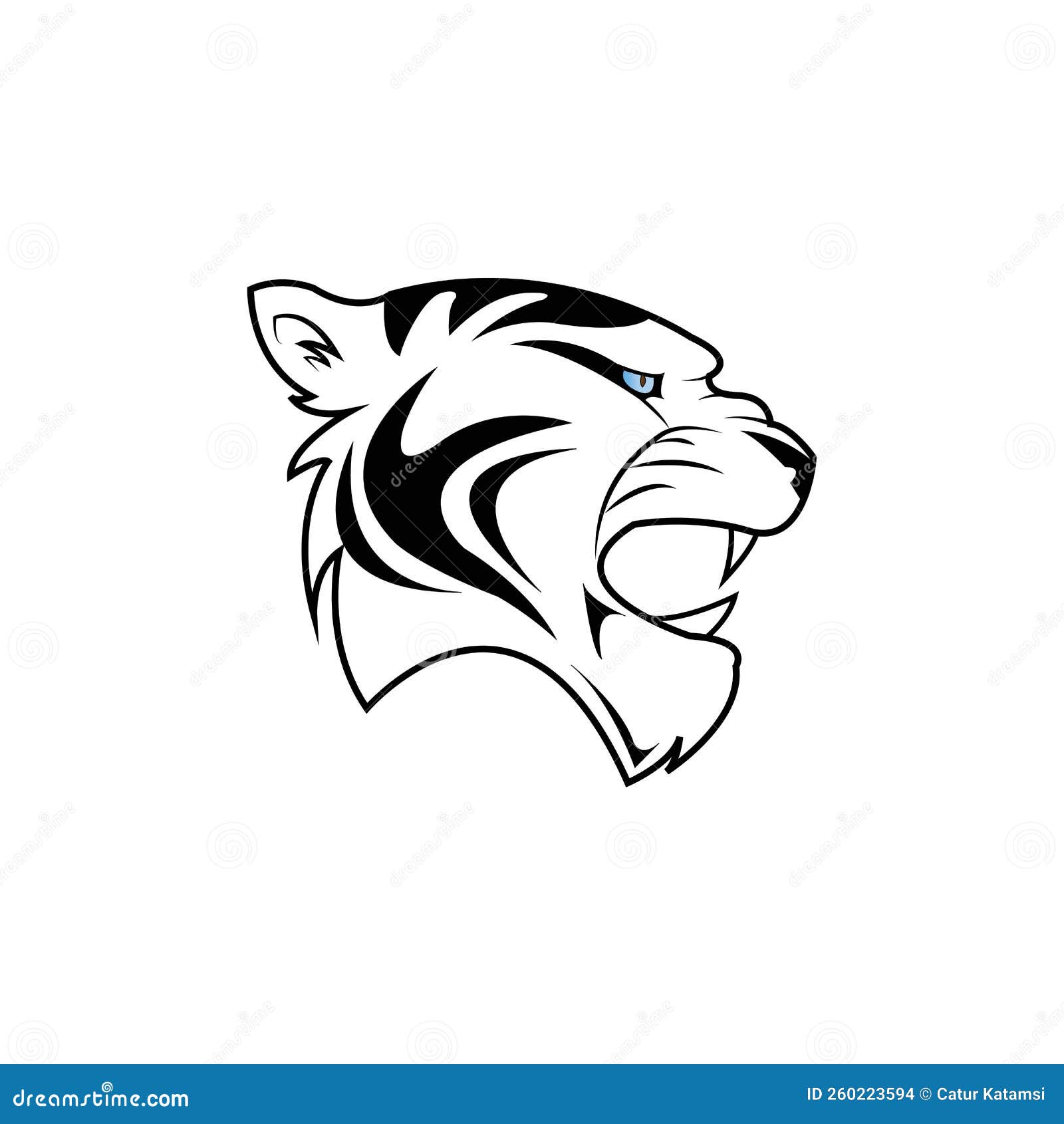 Tiger icon logo vector stock illustration. Illustration of vector ...