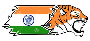 Tiger of indian stock vector. Illustration of indian - 30337897