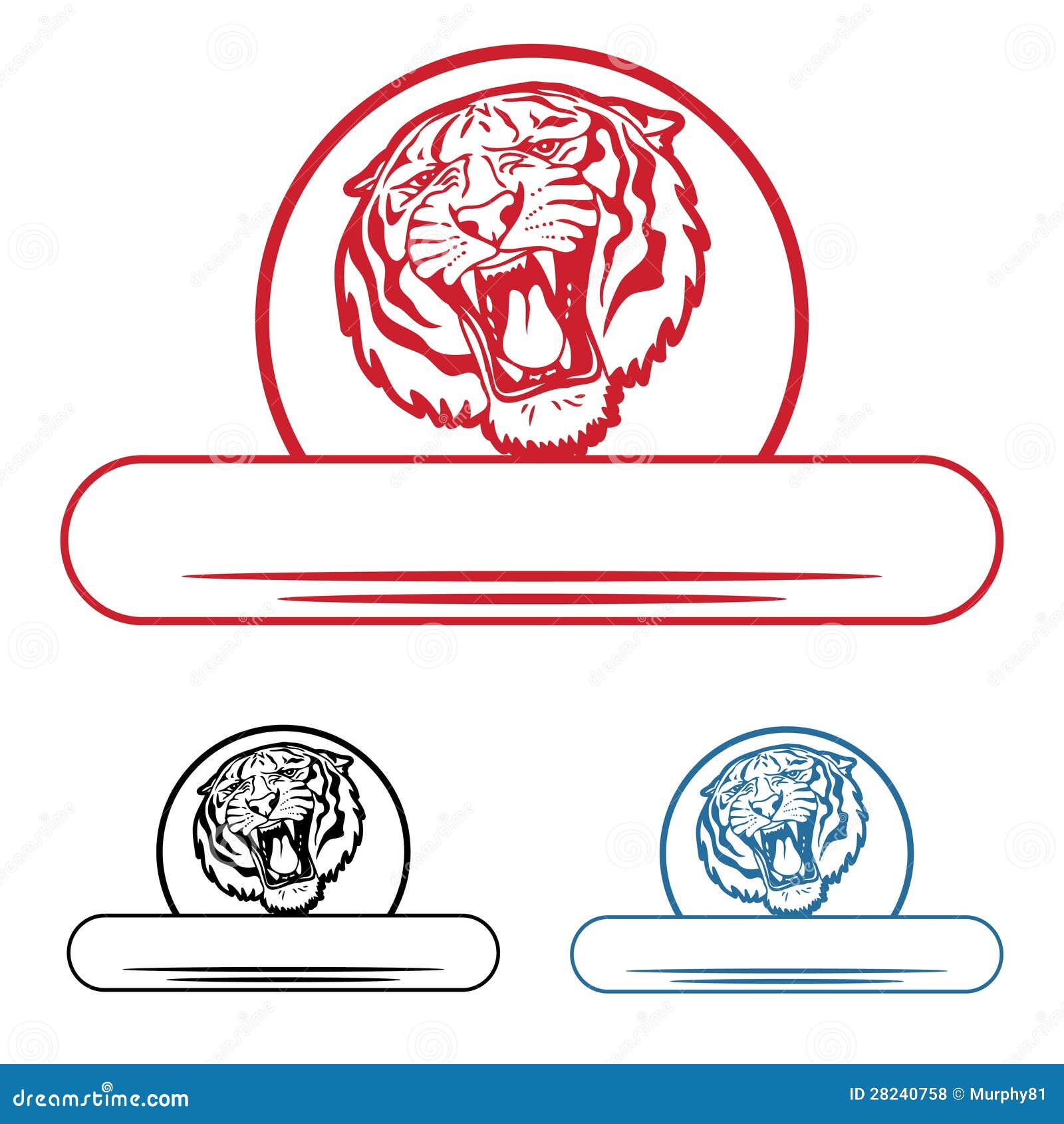 Tiger Label Logo Design Template. Design Elements For Logo, Label ...
