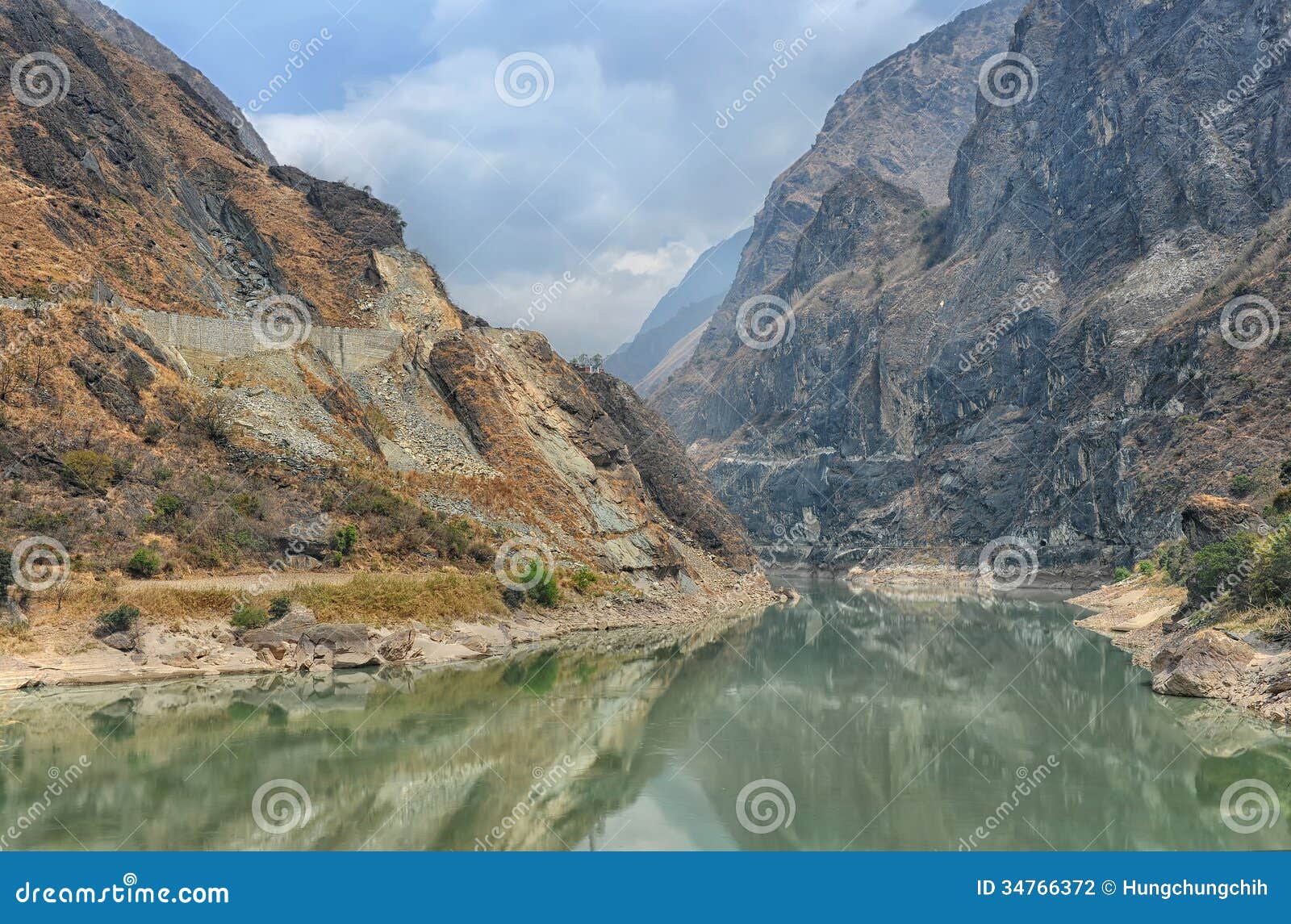 Tiger Leaping Gorge in China Stock Photo - Image of national, scenery ...