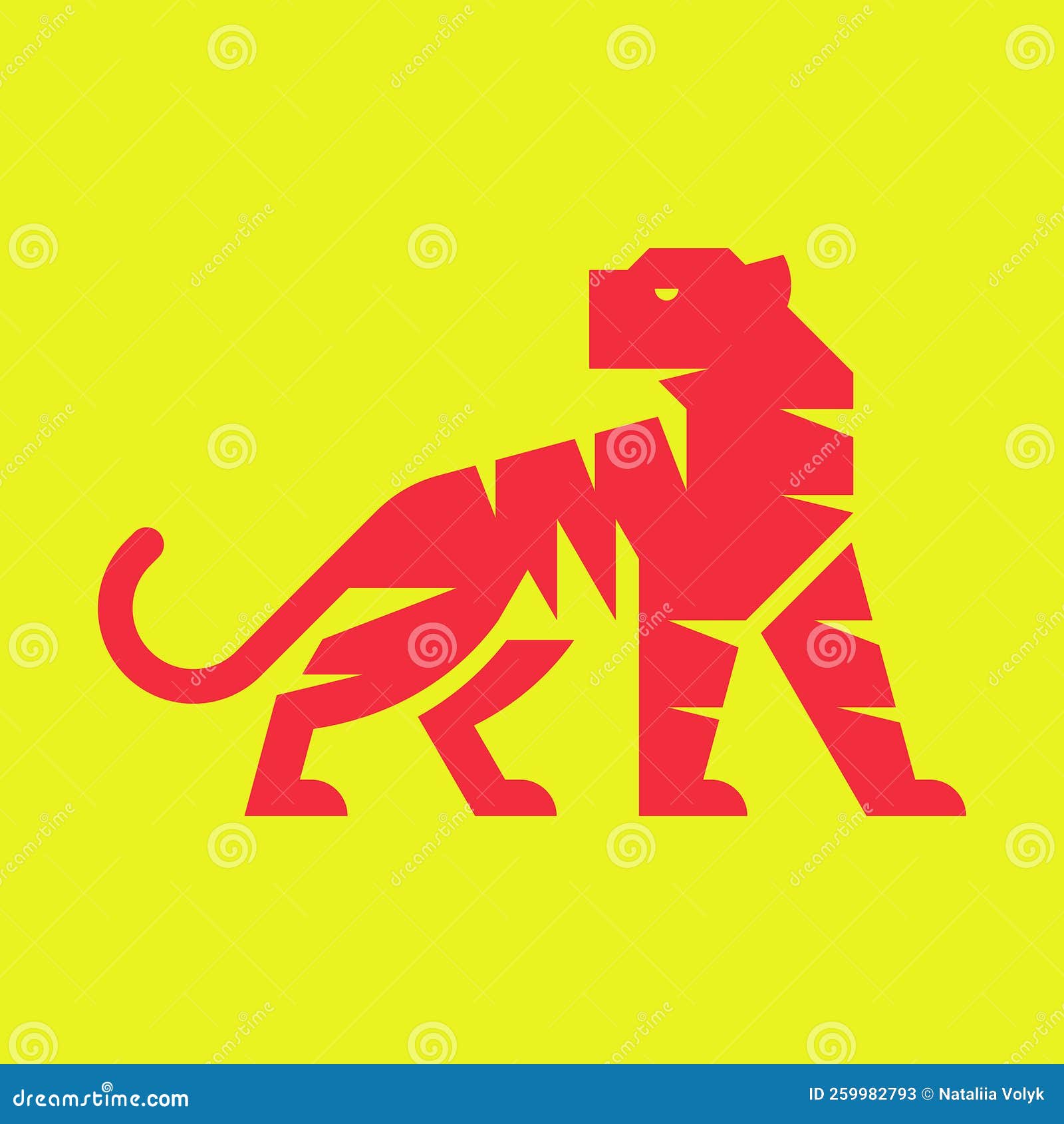 Tiger Logo stock vector. Illustration of abstract, sign - 259982793