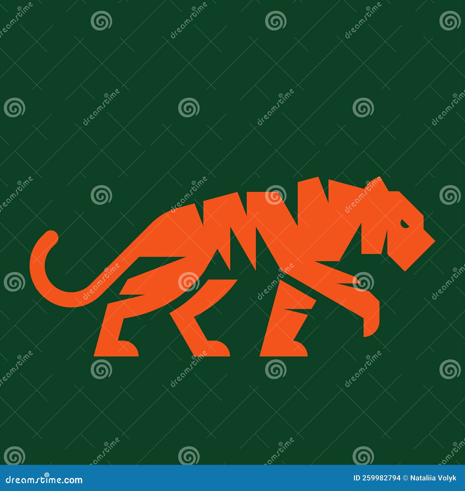 Tiger Logo stock vector. Illustration of strength, mascot - 259982794