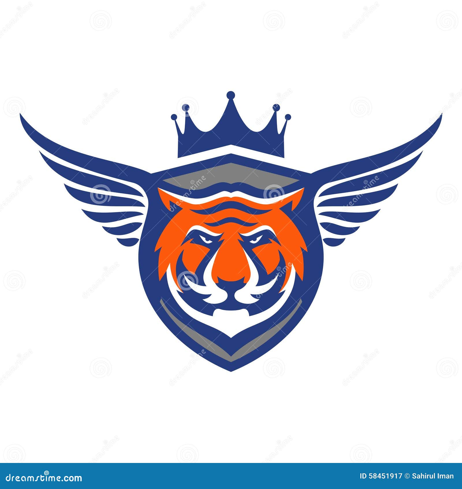 Tiger Logo Template stock vector. Illustration of template - 58451917