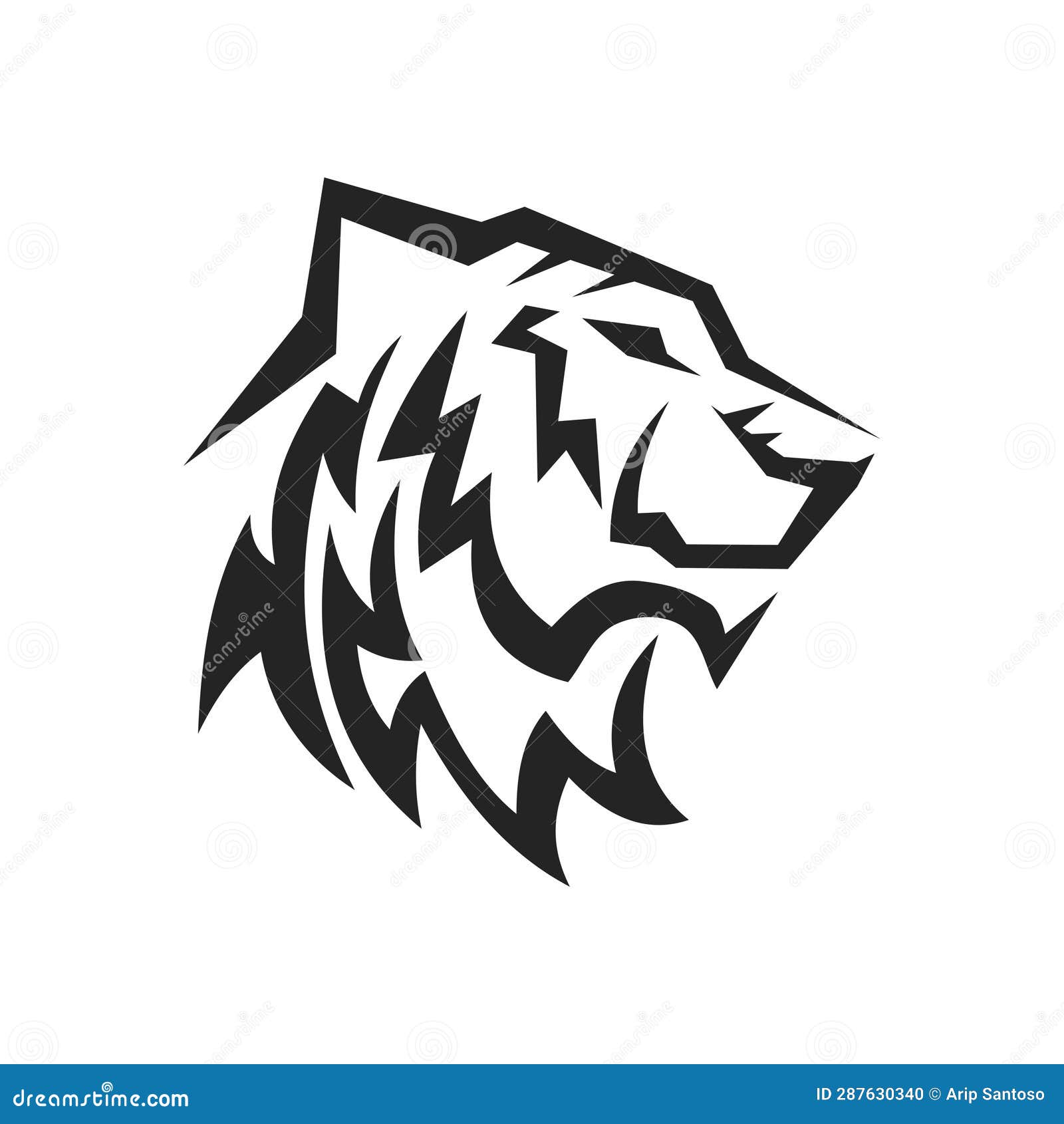 Tiger Logo Template Isolated. Brand Identity. Icon Abstract Vector ...