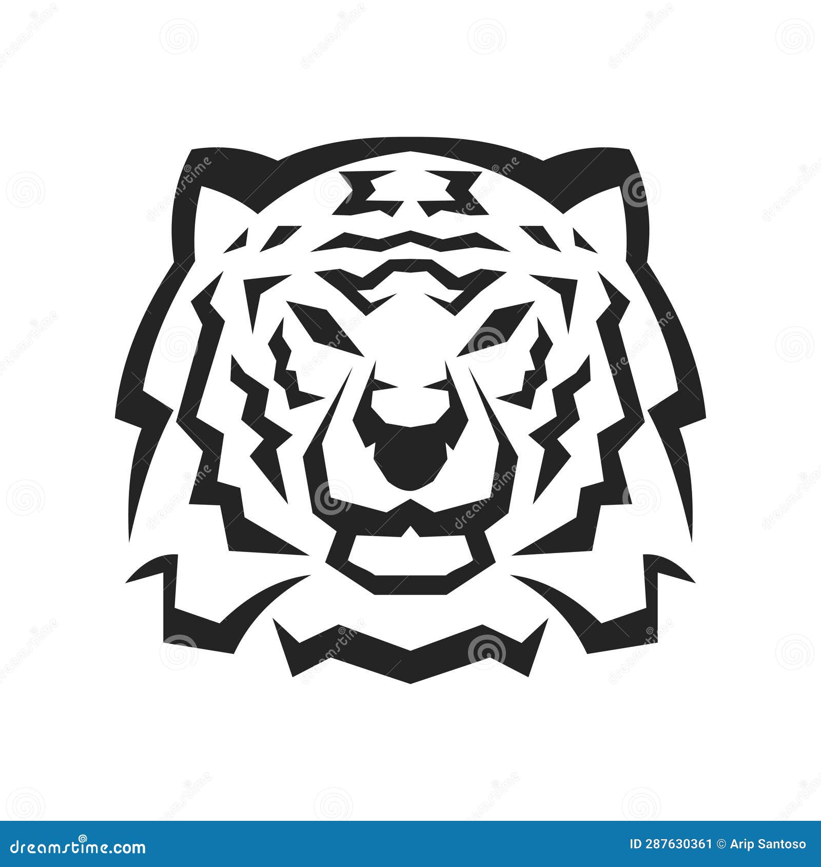 Tiger Logo Template Isolated. Brand Identity. Icon Abstract Vector ...
