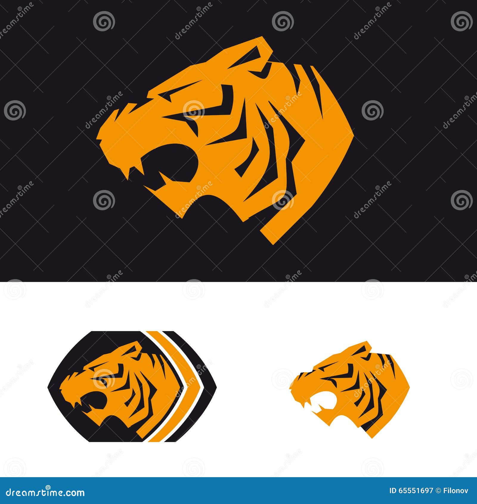Tiger logo template stock vector. Illustration of template - 65551697