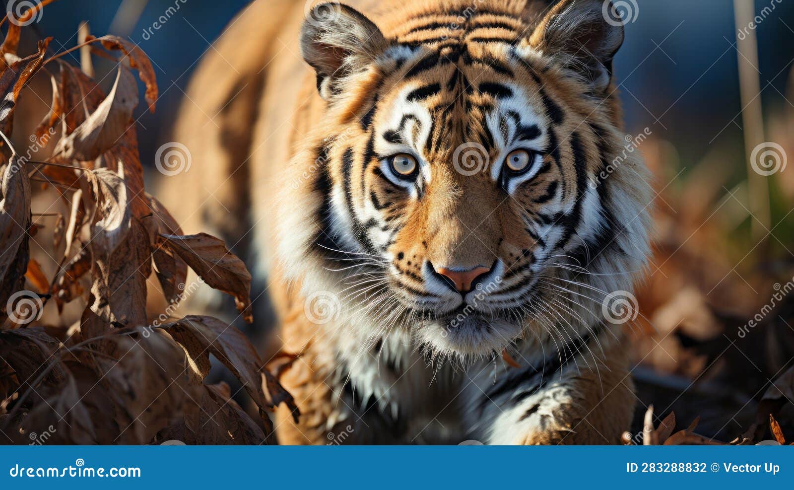 A Tiger Looking at the Camera. Generative AI. Stock Illustration ...